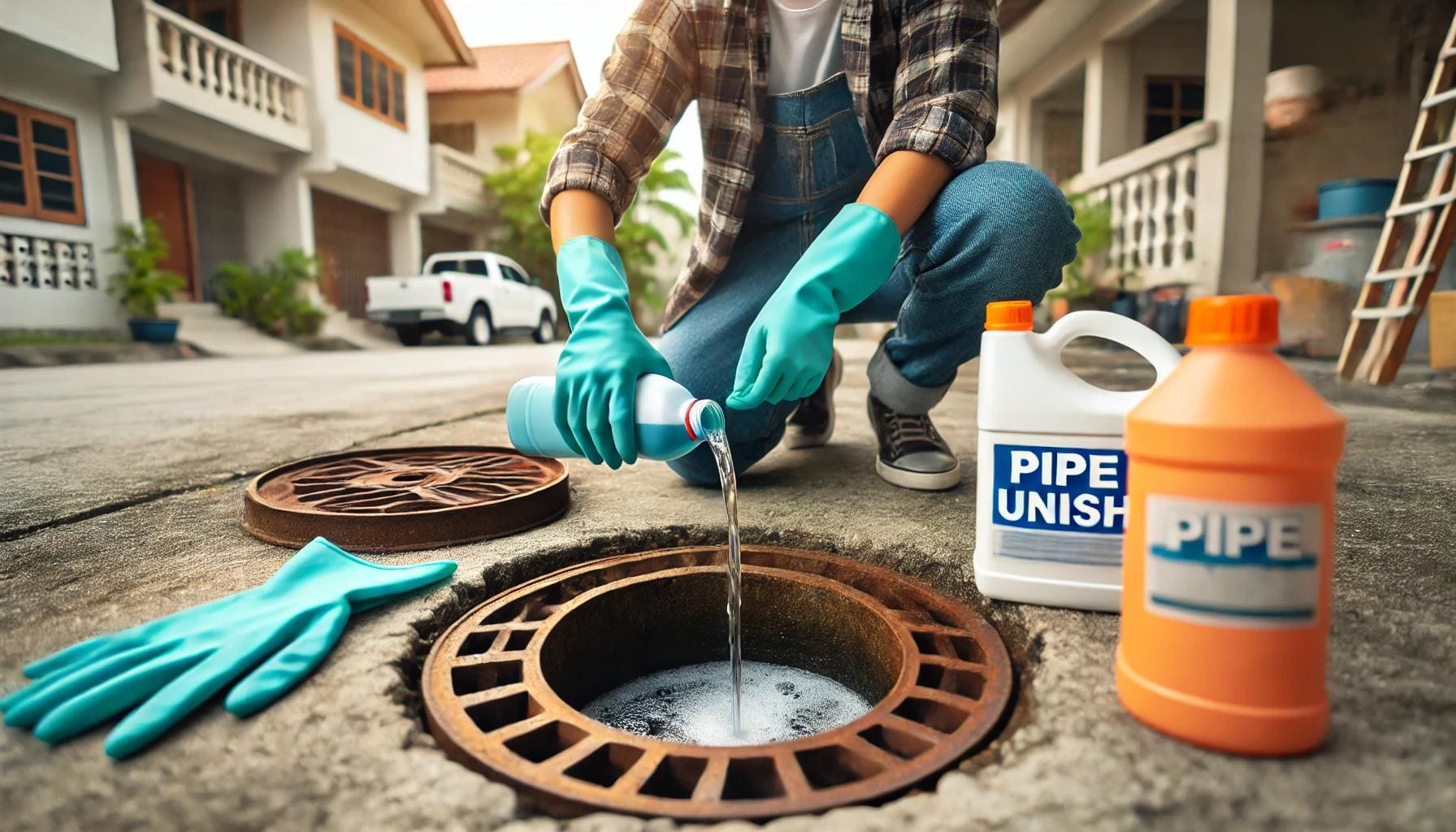 汚水枡掃除の方法とパイプユニッシュの効果的な使い方 | お家の洗剤屋さん